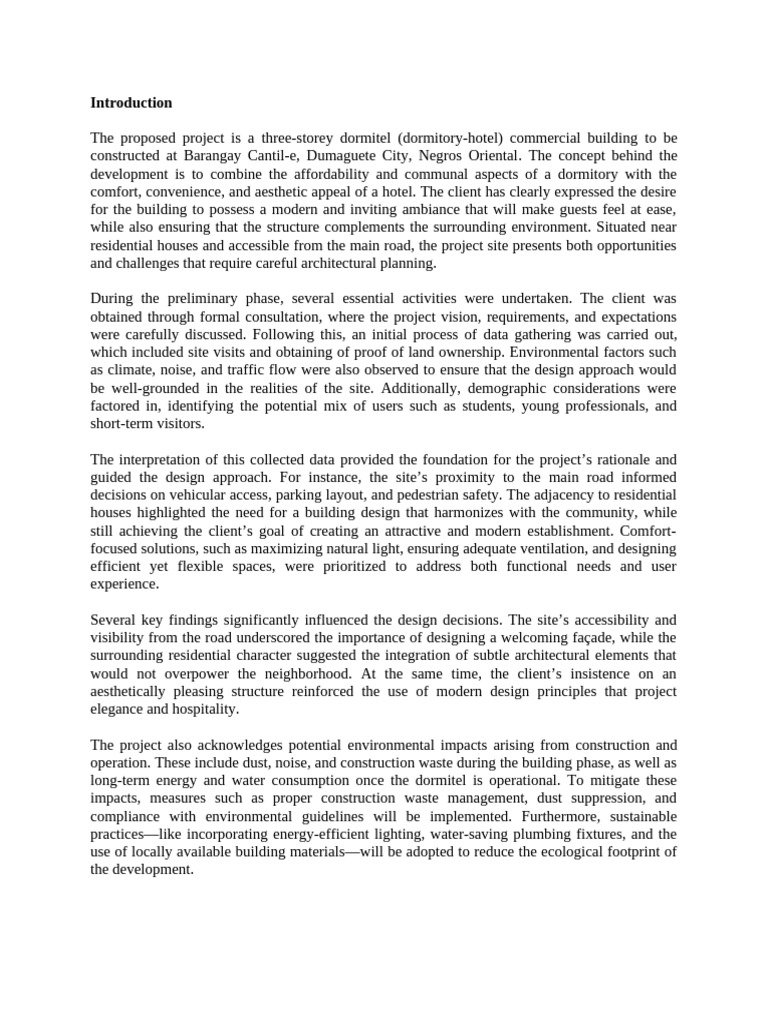 Introduction and Client Background | PDF | Sustainability | Goal