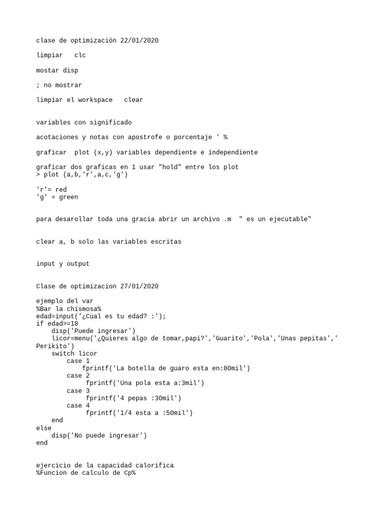 Introduccion A El Matlab | PDF | Programación de computadoras | Informática