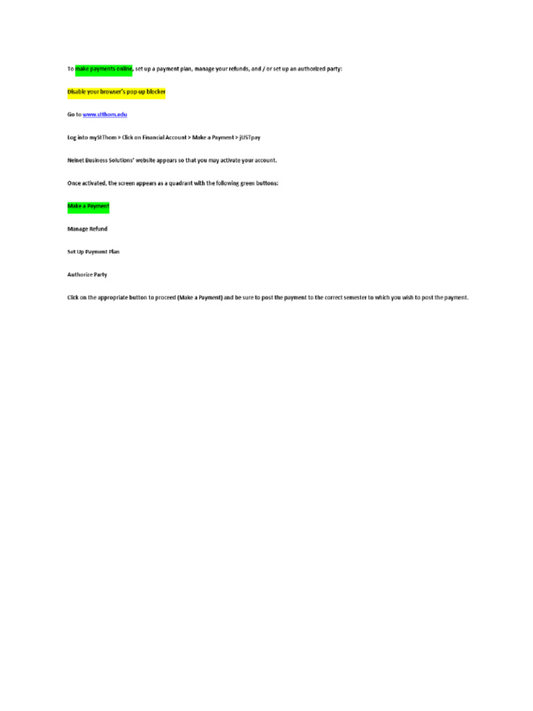Student Instructions For Nelnet | PDF