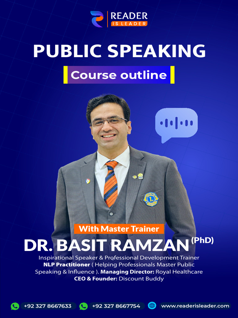 Public Speaking Course Outline-1 | PDF