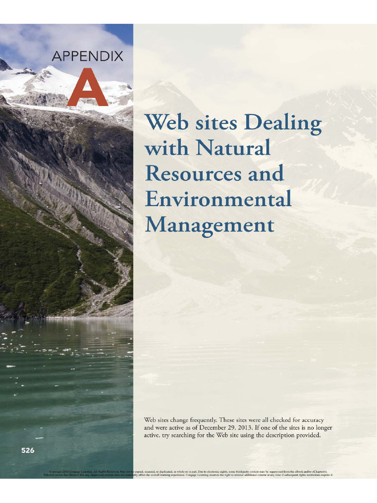 Managing Our Natural Resources (CHP 37+) - 1 | PDF