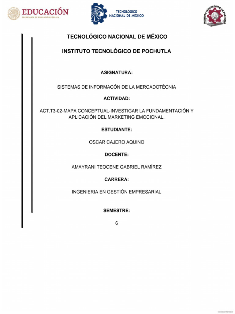 Act.t3-02-Mapa Conceptual-Investigar La Fundamentación y Aplicación Del Marketing Emocional | PDF