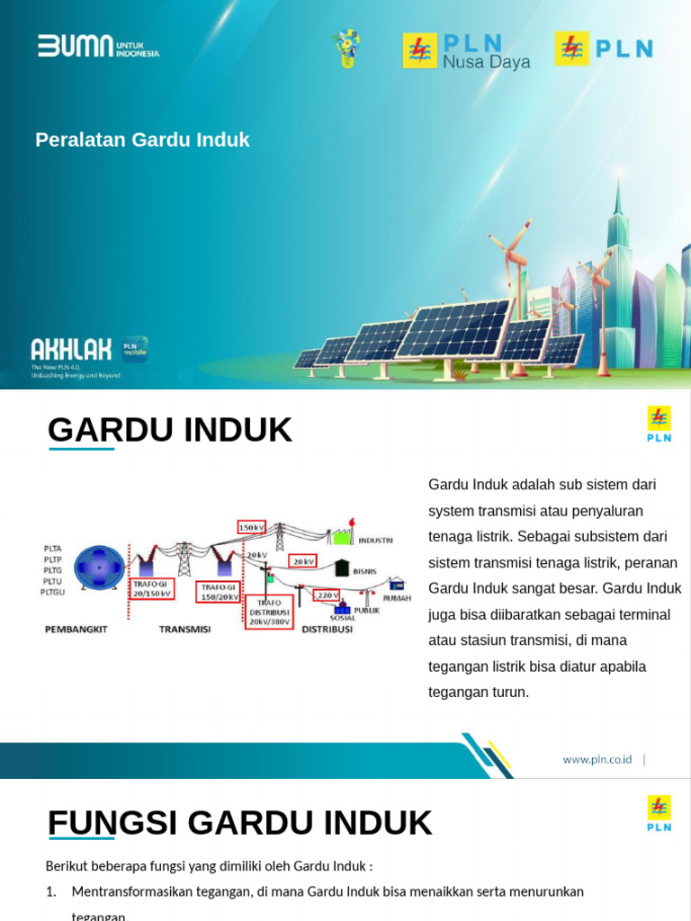 Peralatan dan Fungsi Gardu Induk Listrik | PDF