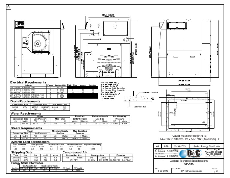 Dynamic Load and Utility Specifications | PDF | Power (Physics ...