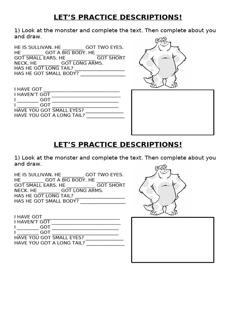 Has Got-Have Got Monsters Description | PDF