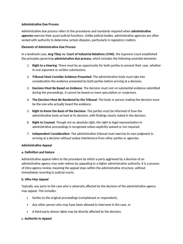 Understanding Administrative Due Process | PDF | Res Judicata | Appeal