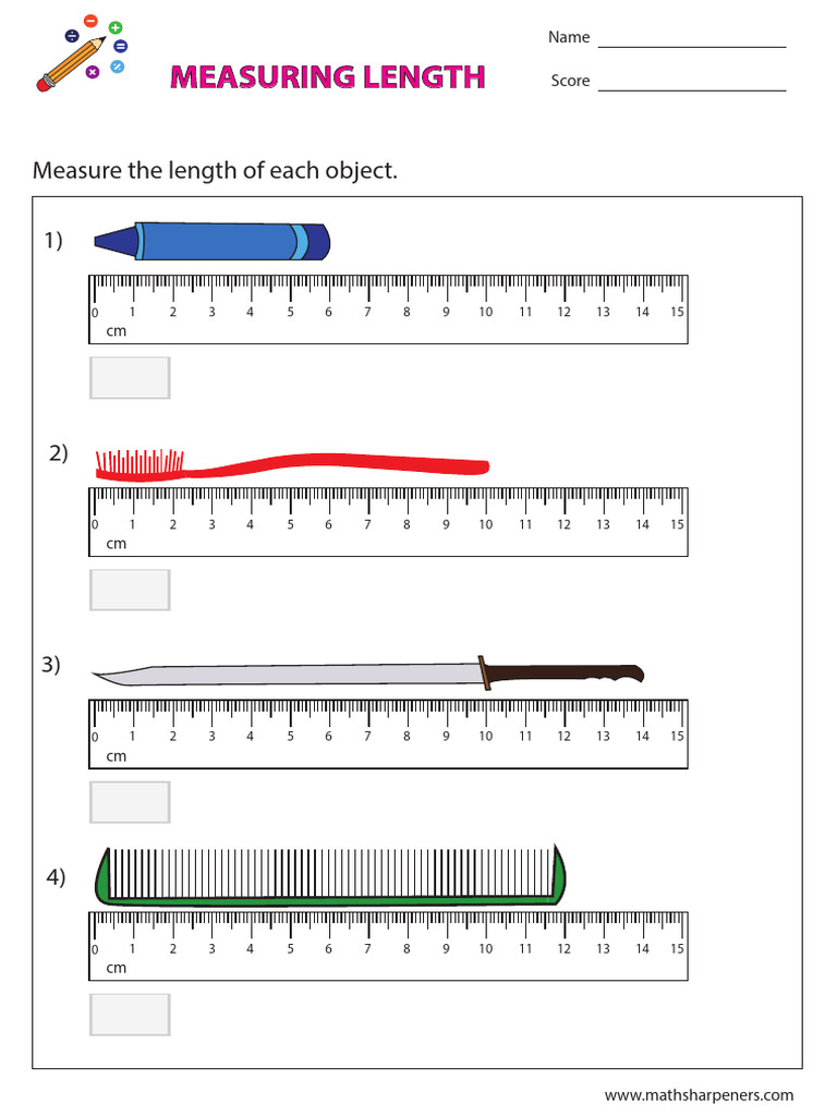 Length Measurement Worksheet | PDF
