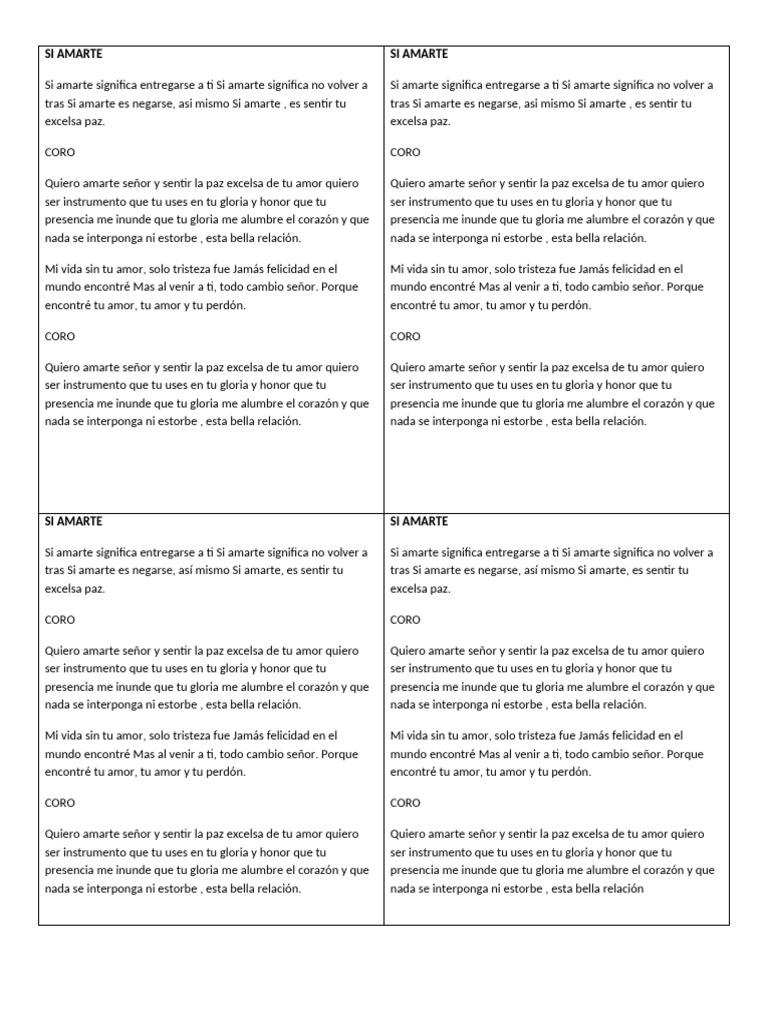 Si Amarte | PDF | Amor
