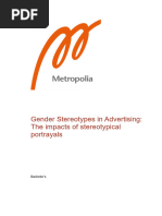 Gender Ads: Goffman's Analysis | PDF | Advertising | Gender