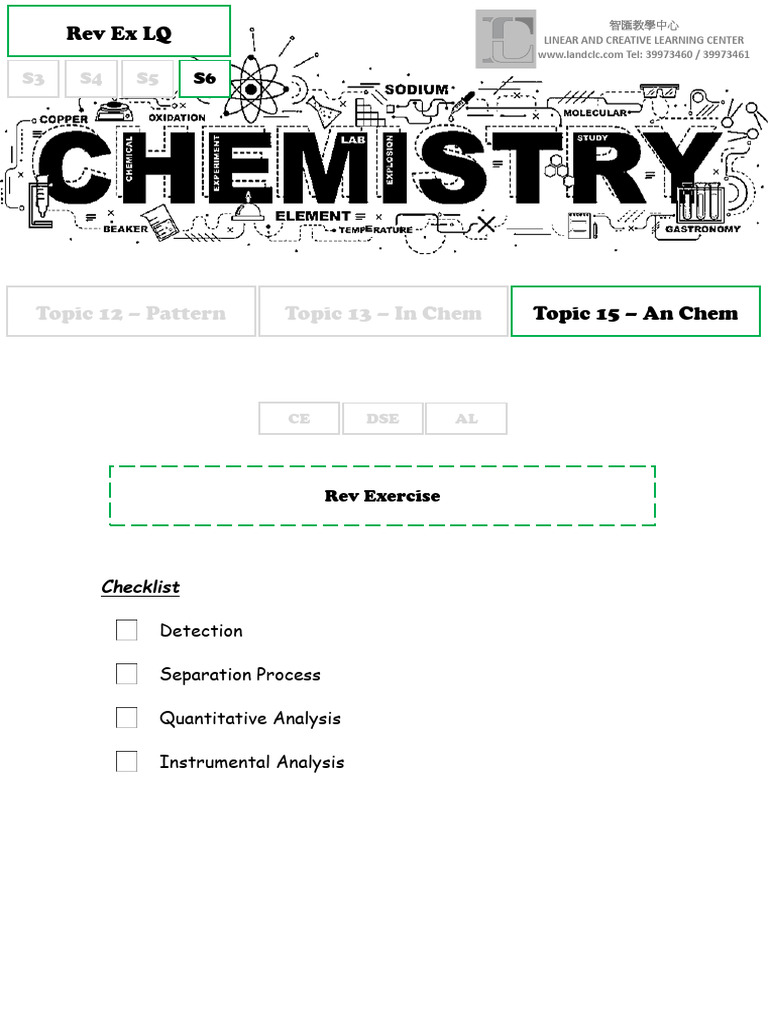 Chem QB PPLQ Dse t15 An Chem s6 (Ans) | PDF | Mole (Unit) | Titration