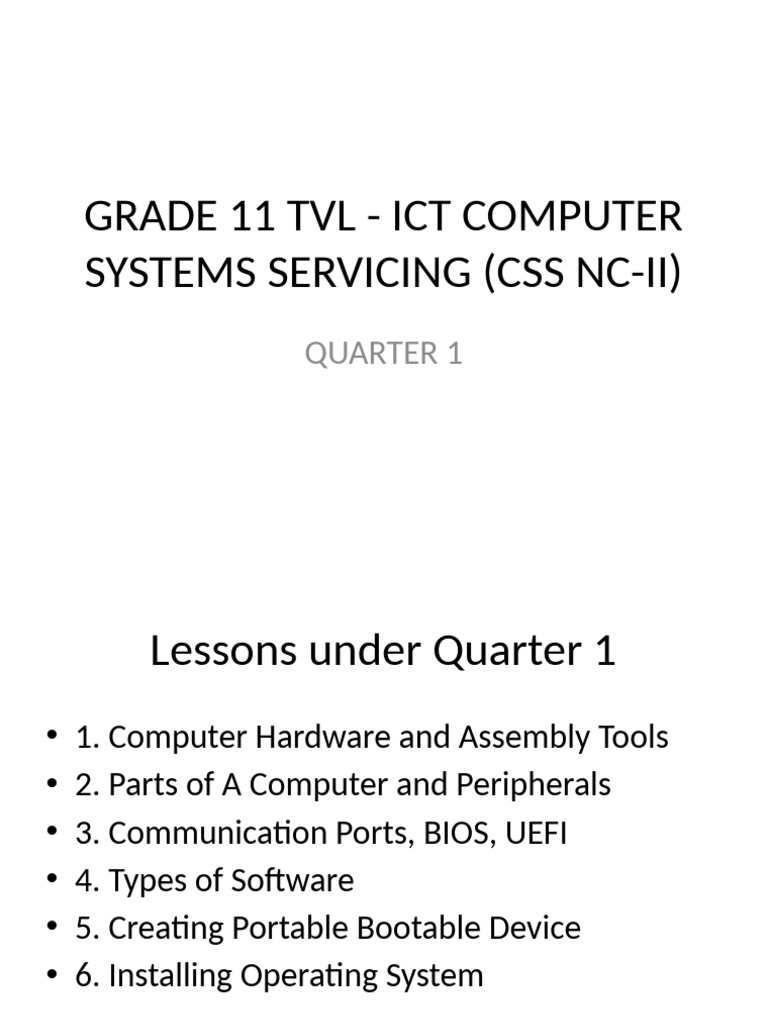 TVL CSS Q1 Presentation | PDF