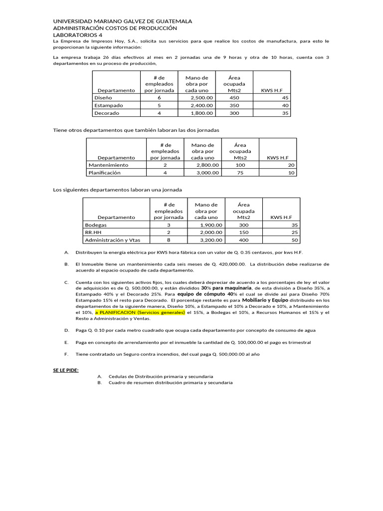 Laboratorio Distribución Primaria Sábado 29.03.2025 | PDF | Economias