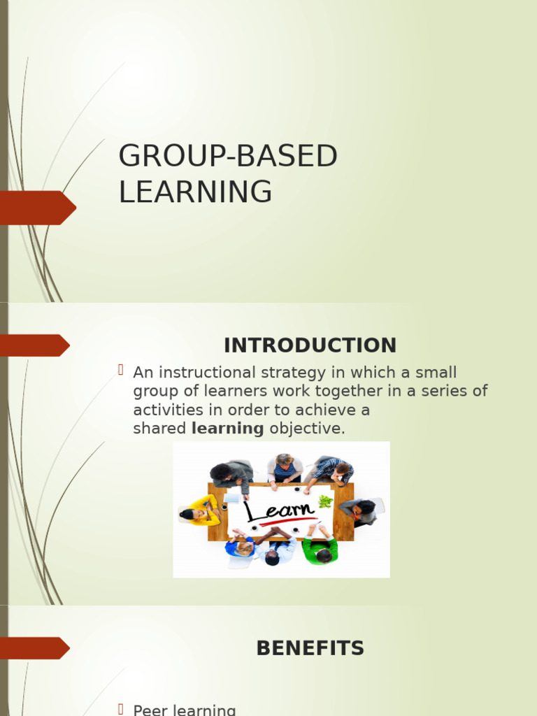 Benefits of Group-Based Learning | PDF