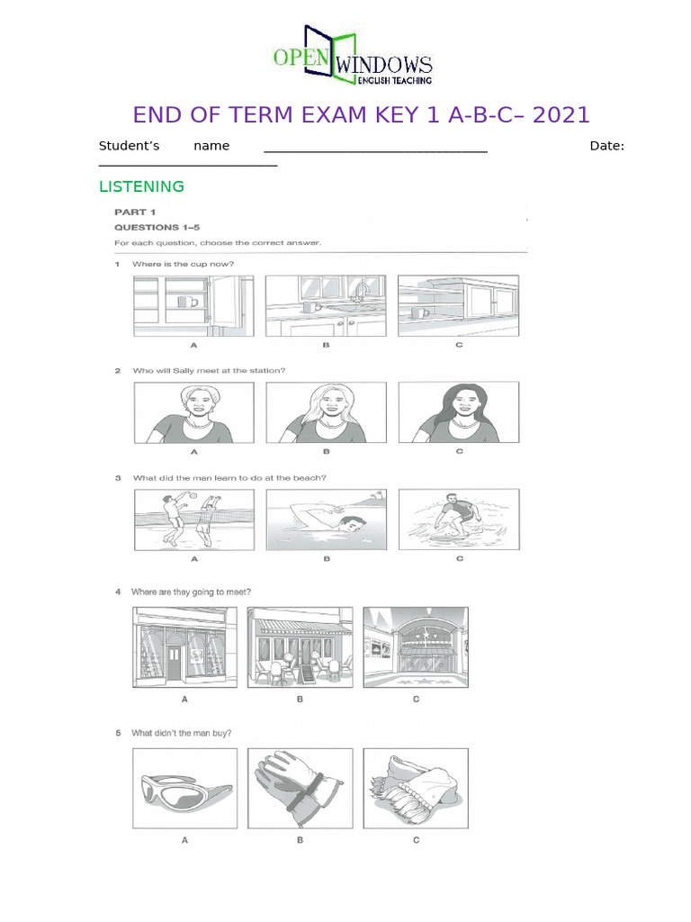 END OF TERM EXAM | PDF