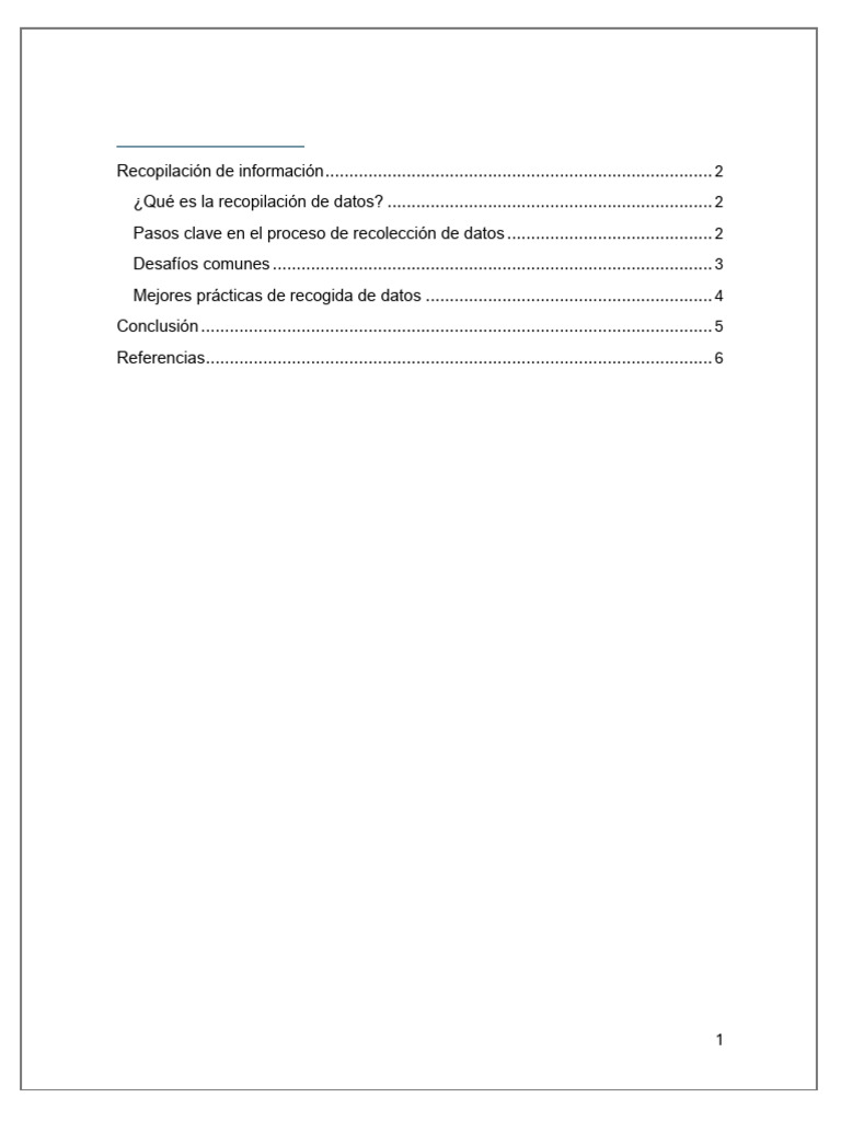 Proceso de Recopilación de Datos | PDF | Toma de decisiones | Datos