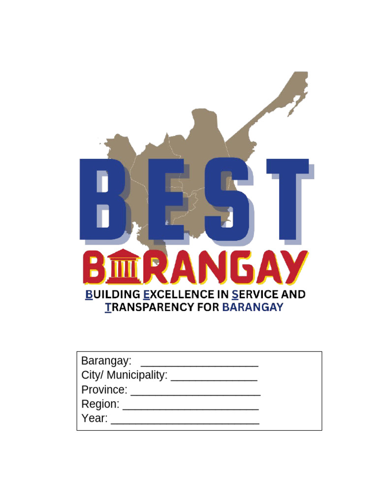 2025 Cover Page BEST Barangay As of Sept 8 2025 | PDF