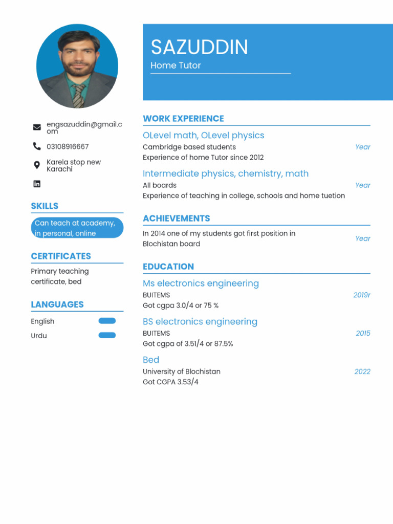 CV - Letter | PDF
