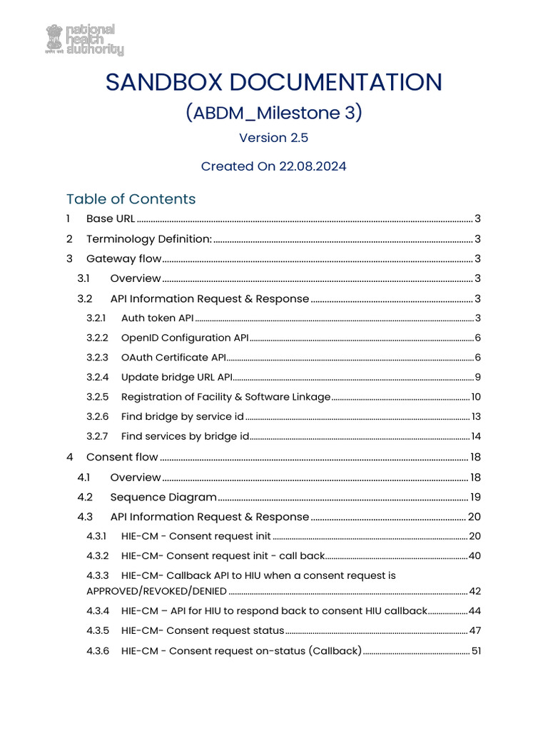ABDM Sandbox Documentation v2.5 | PDF | Identifier | Computing