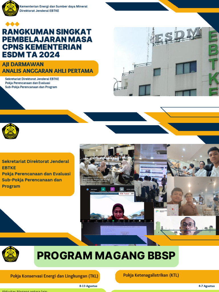 Program Magang BBSP Kementerian ESDM | PDF