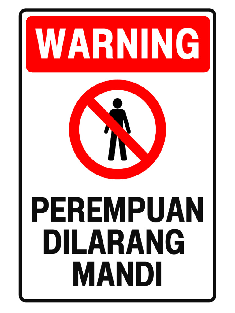 Warning Restricted Area Sign Poster | PDF