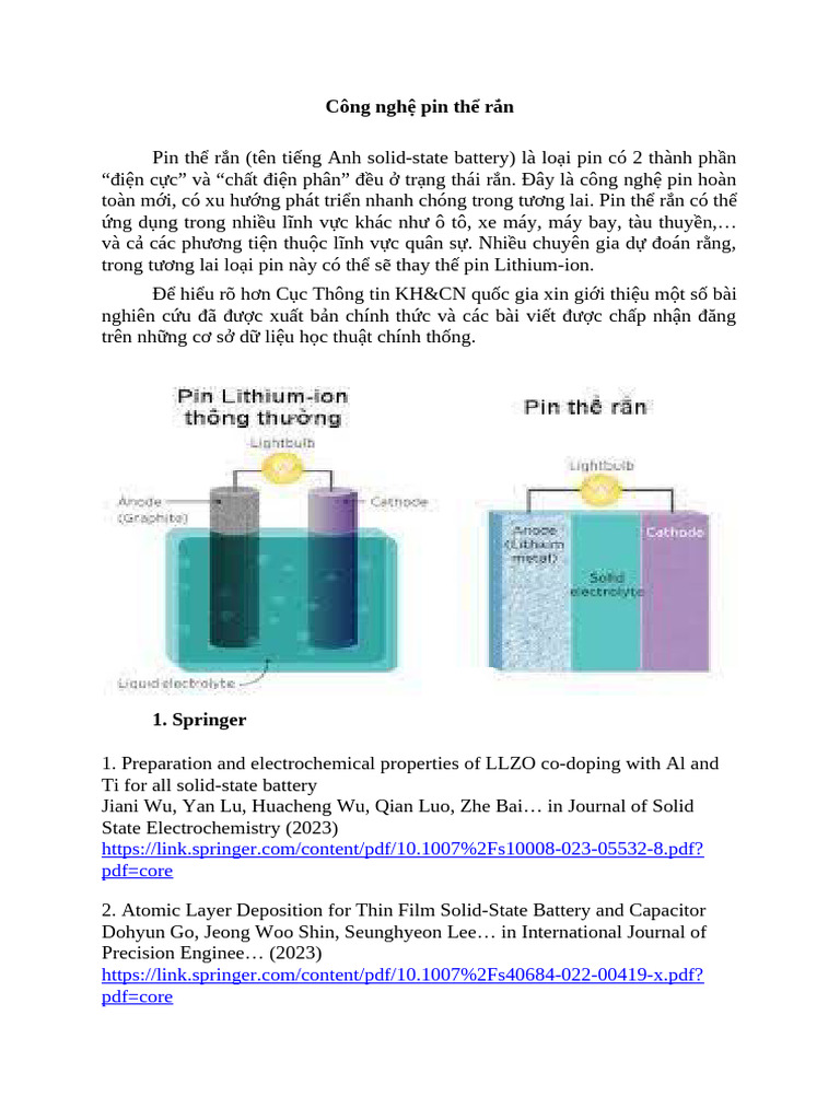 Solid-State Battery Technology Overview | PDF | Lithium Ion Battery ...