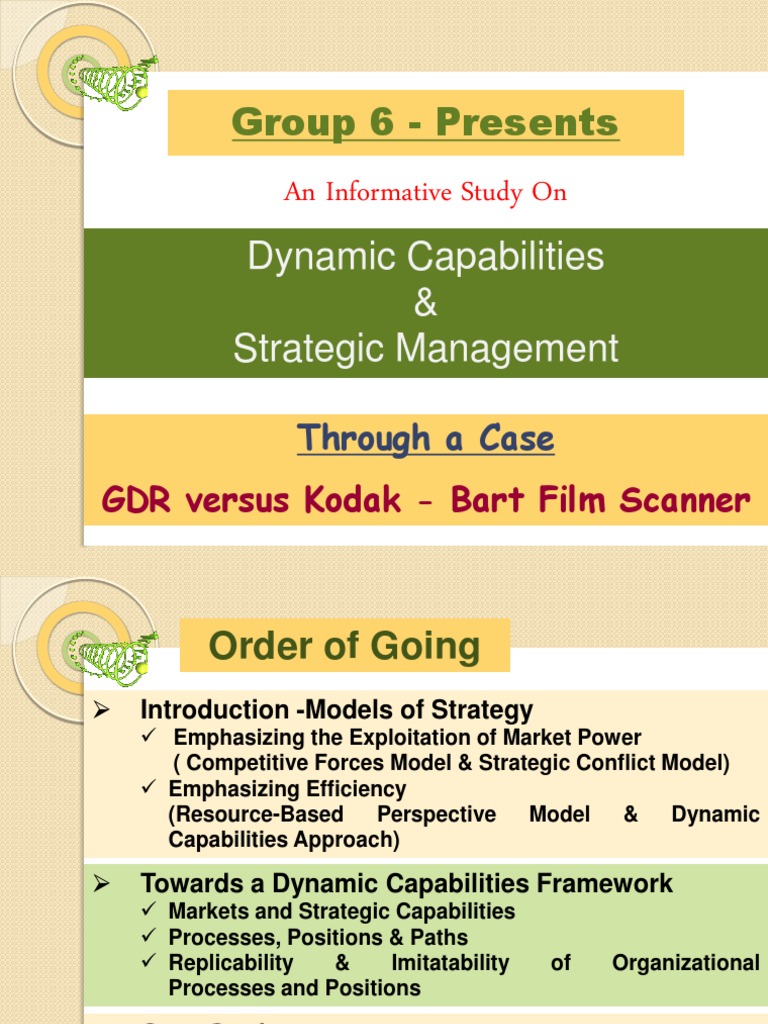 Dynamic Capabilities and Strategic Management | PDF | Strategic ...