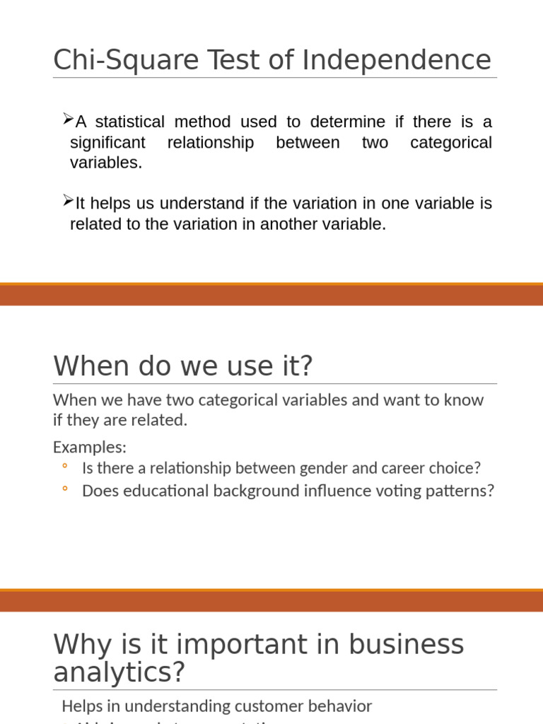 Chi Square Test of Independence | PDF | Chi Squared Test | Statistics