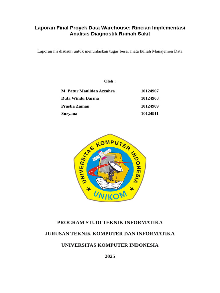 Laporan Proyek Data Warehouse 2 | PDF