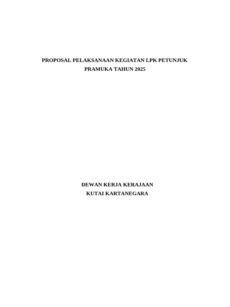 LPK Pramuka 2025: Pengembangan Kepemimpinan | PDF
