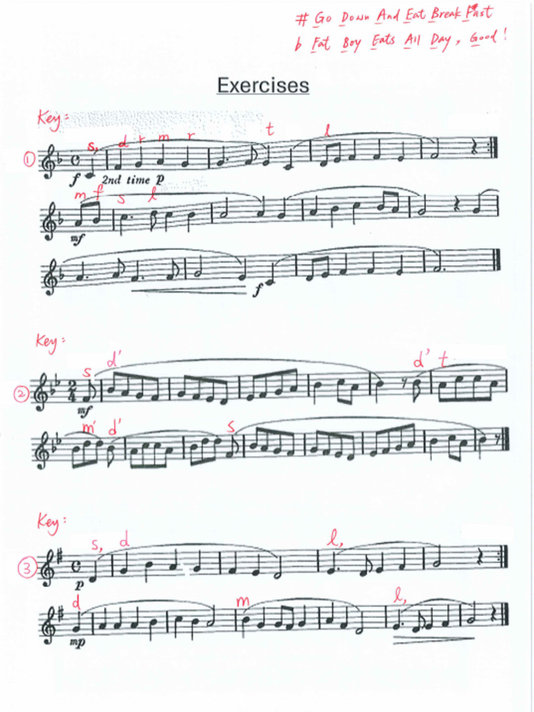 Choir Exercise | PDF