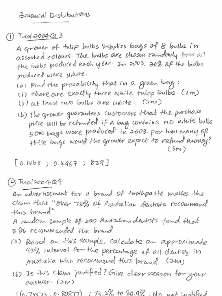 Binomial Trial | PDF