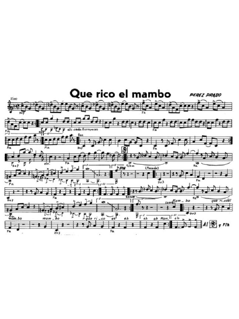 Que Rico El Mambo | PDF