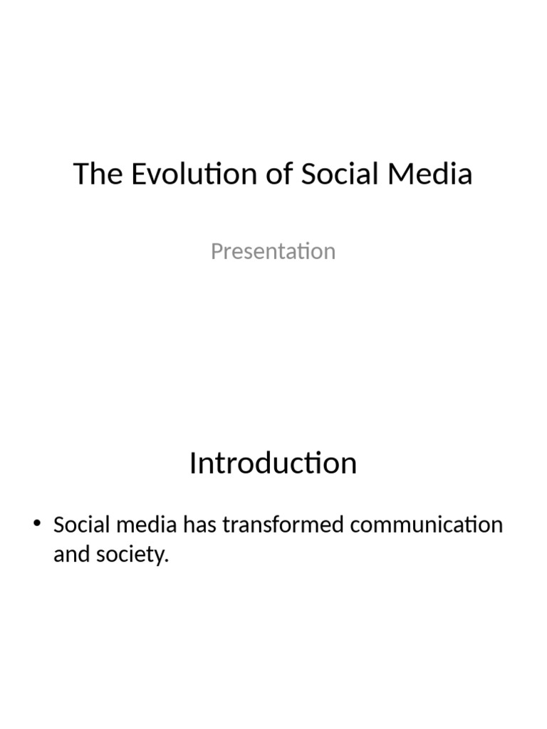 Evolution of Social Media Platforms | PDF