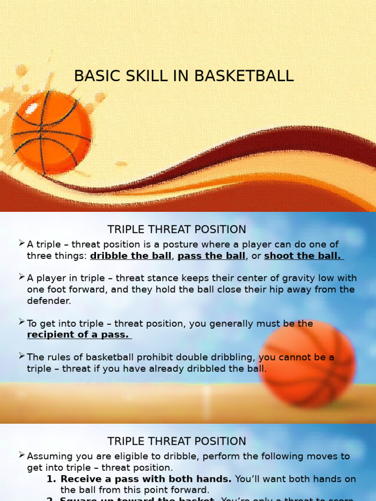 Basic Skill in Basketball | PDF | Sports Rules And Regulations | Games ...