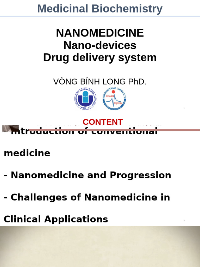 Nanomedicine For Master and PhDBME | PDF | Nanomedicine | Nanotechnology