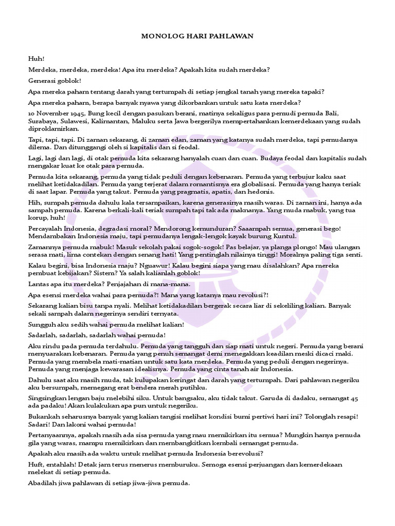Teks Monolog | PDF