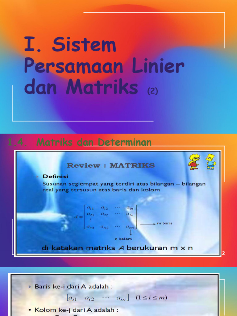 Ok - Aljabar Linier (SPL Dan Matriks (2) ) | PDF