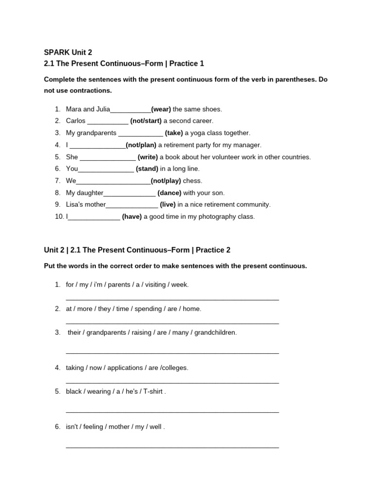 SPARK - Unit 2 | PDF