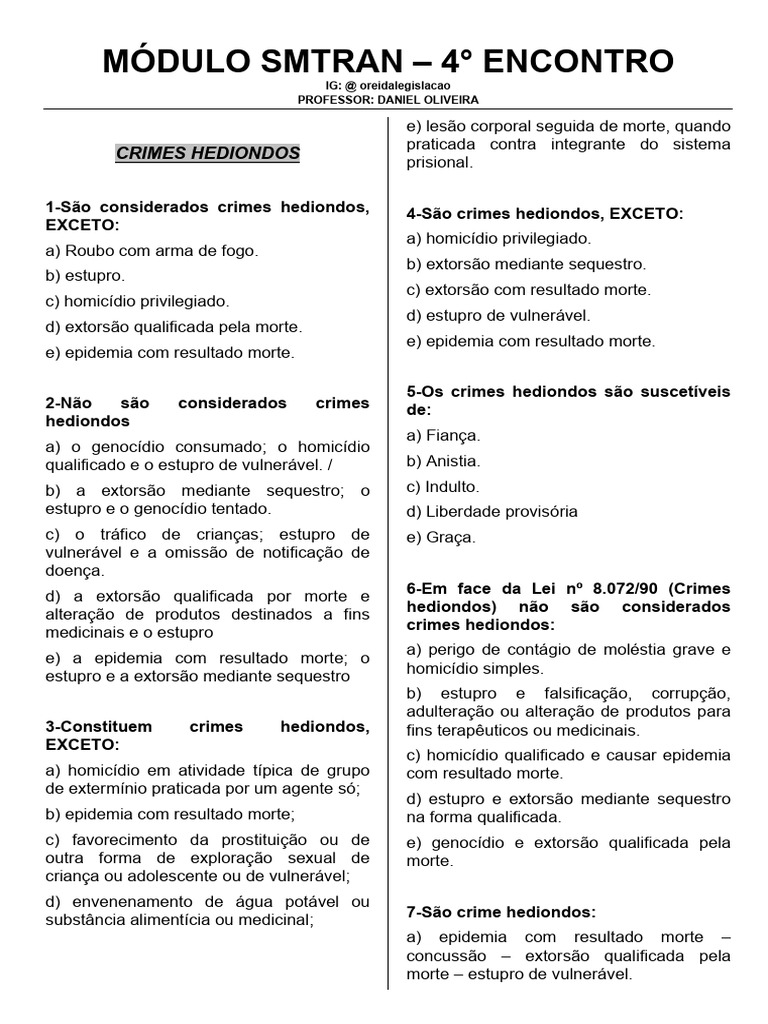 Mã - Dulo Smtran - 4âº Encontro | PDF | Roubo | Crimes