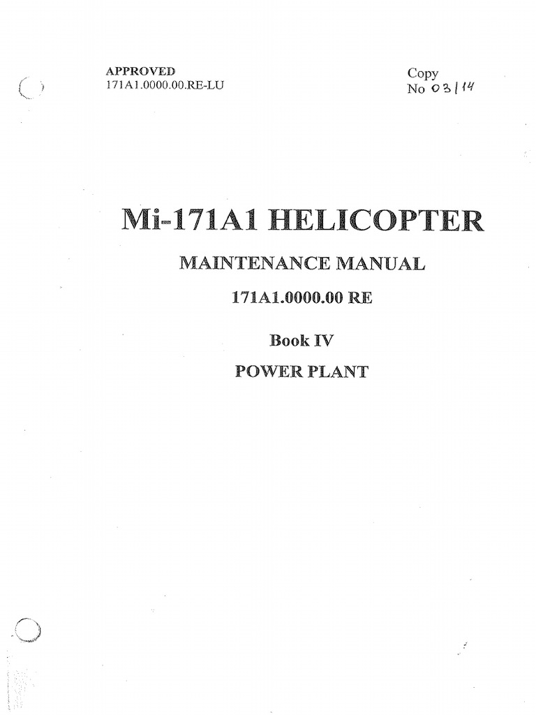 Maintenance Manual Book IV Power Plant | PDF