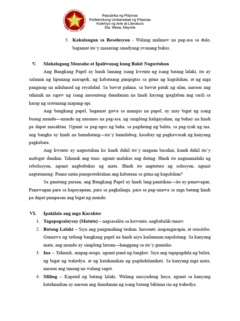 Bangkang Papel | PDF