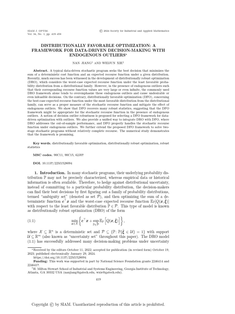 Distributionally Favorable Optimization: A Framework For Data-Driven ...