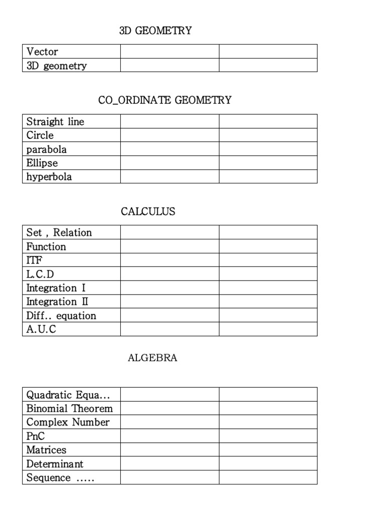 Comprehensive Study Guide: Math & Science | PDF