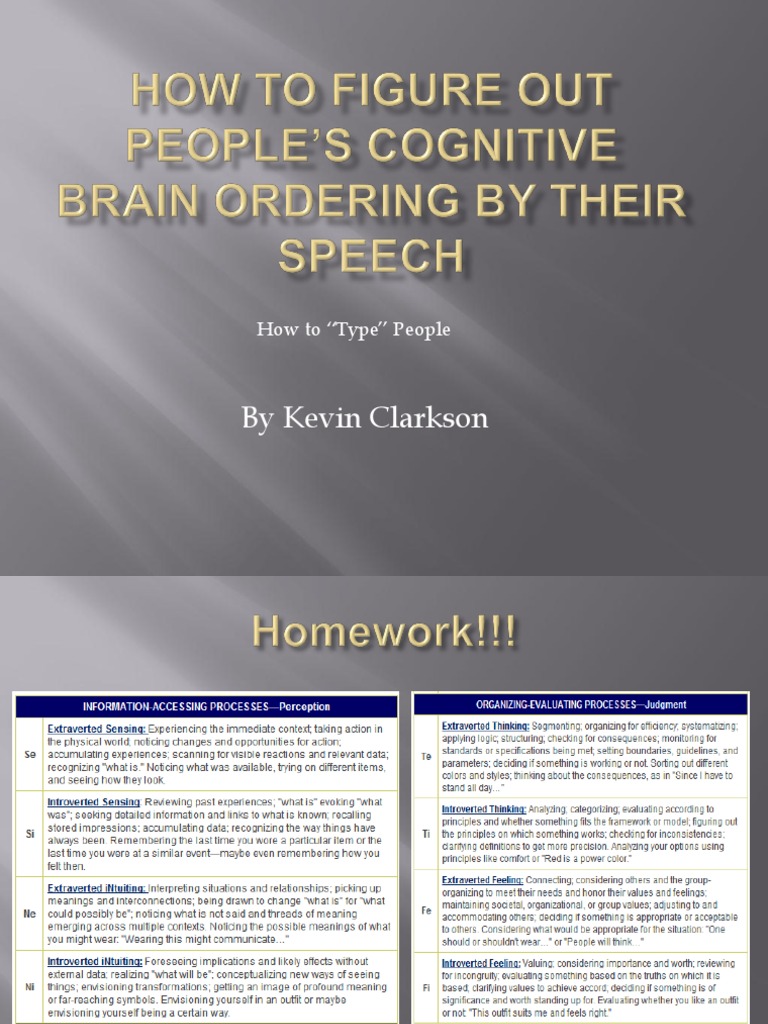 How To Type People by Speech | PDF | Extraversion And Introversion ...
