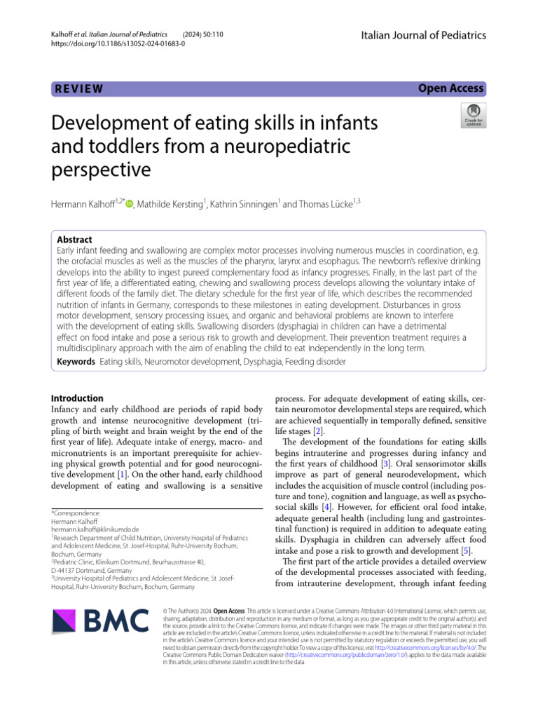 Development of Infant Eating Skills | PDF | Esophagus