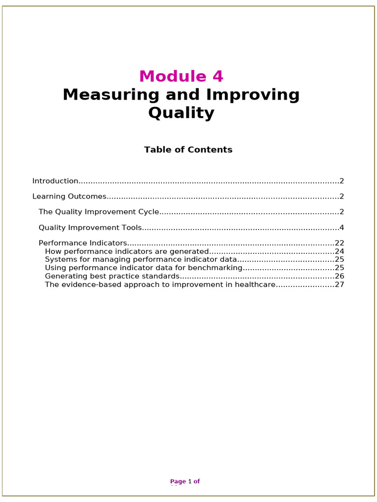 Measuring Quality Improvement in Healthcare | PDF | Histogram ...