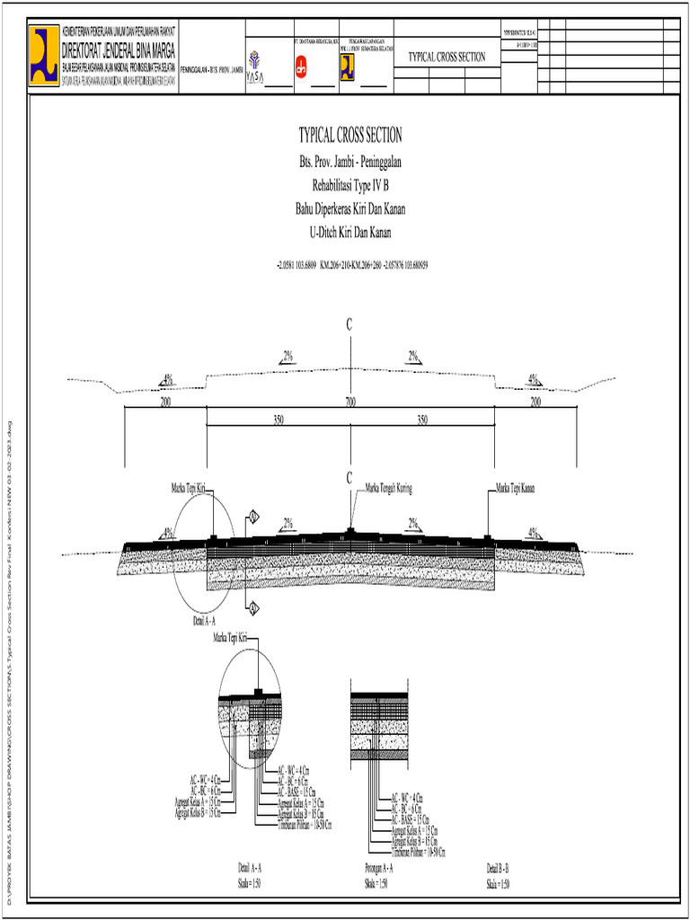 Shop Drawing: Preservasi Jalan Dan Jembatan | PDF
