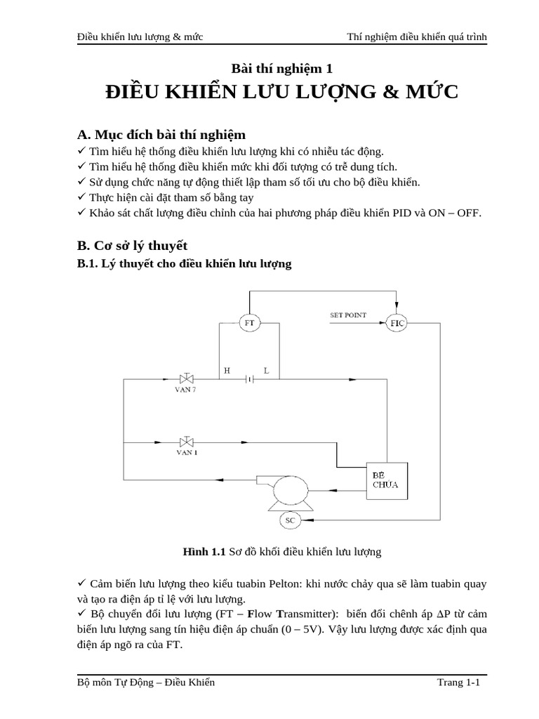 1.thi Nghiem Dieu Khien LUU LUONG MUC Tieng Viet | PDF