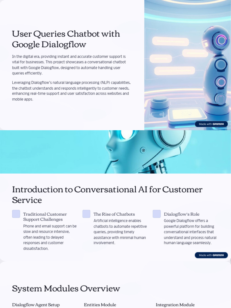 User Queries Chatbot With Google Dialogflow | PDF | Computer Science | Computing
