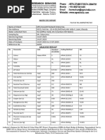 Drinking Water Test Report | PDF | Bacteria | Chemical Compounds